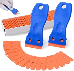 Plastic Razors Blades, Plastic Razors Blade Scraper Set, Stretchable ...