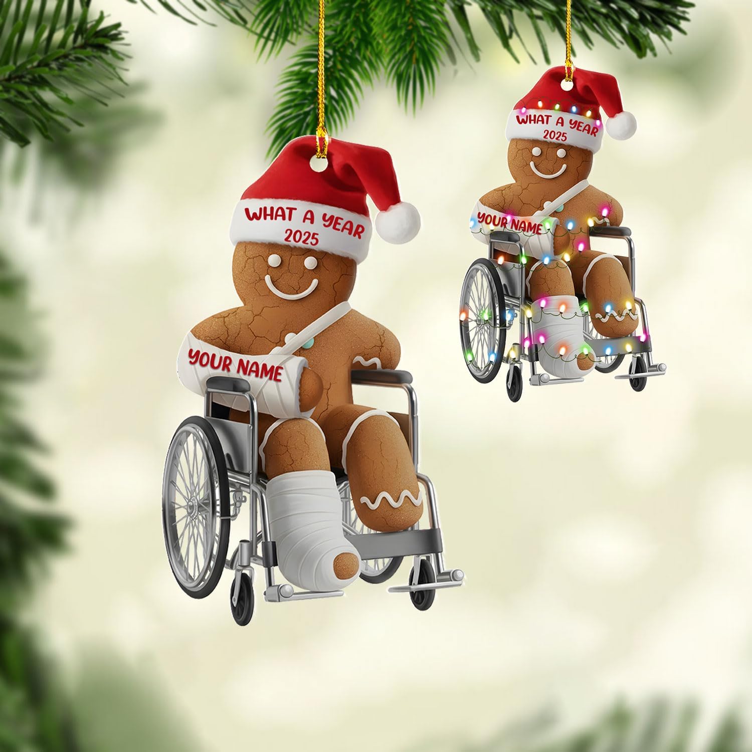 Amazon.com: Funny Injury Christmas Ornament 2025, Broken Leg ...