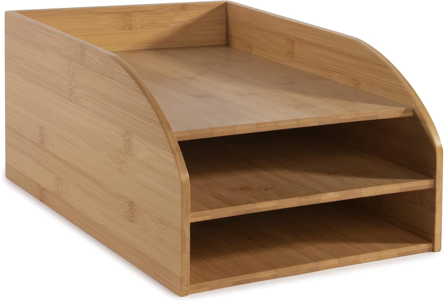 Bamboo Letter Tray A4 | 3-Tier Wooden Filing Trays & Desk Organiser ...