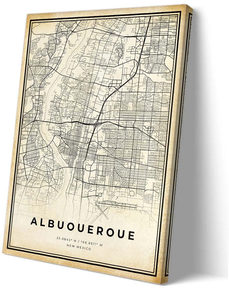 Printable Map Of Albuquerque Albuquerque New Mexico US PDF Printable