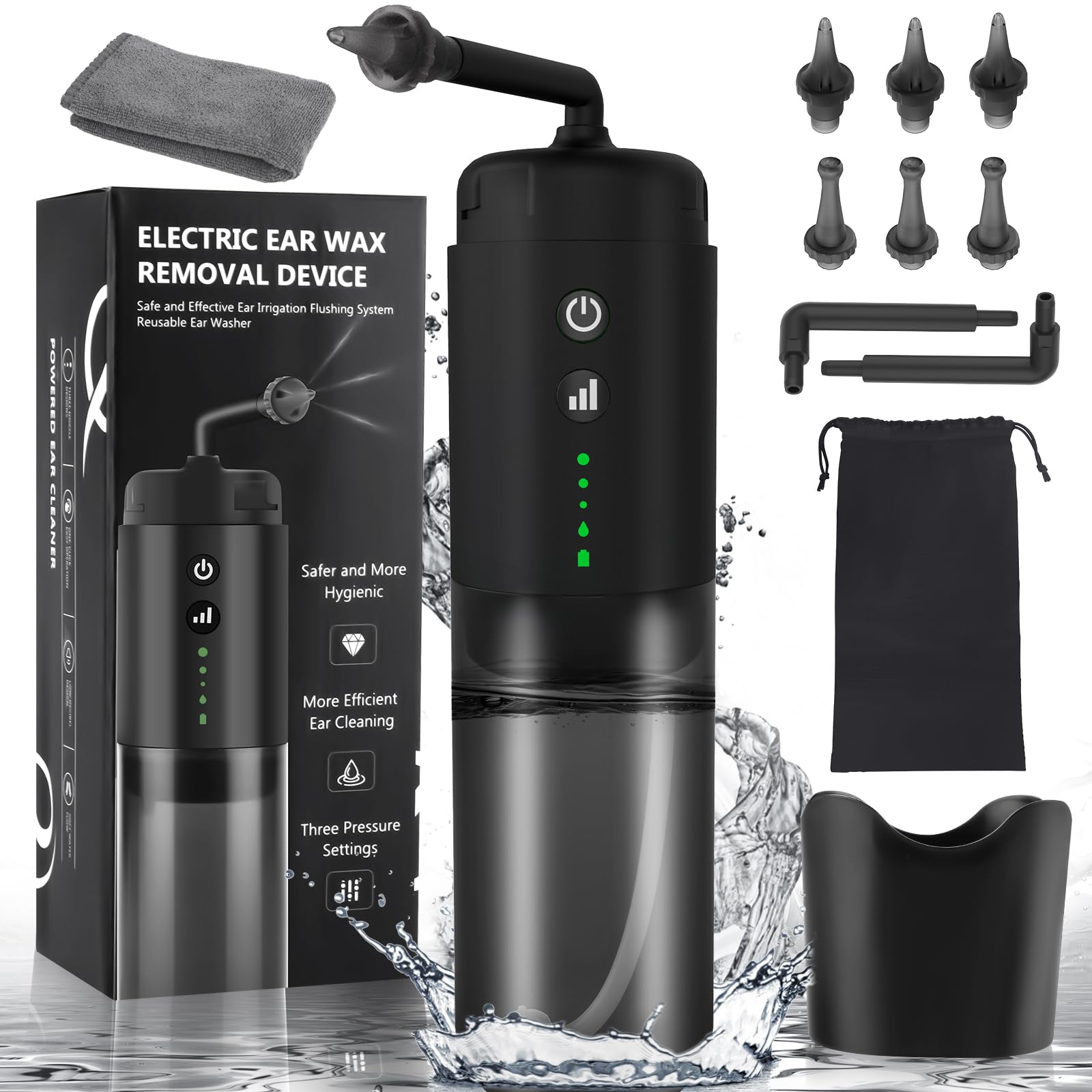 Amazon.com: Ear Wax Removal, Ear Cleaning Irrigation Kit, IP7 Water ...