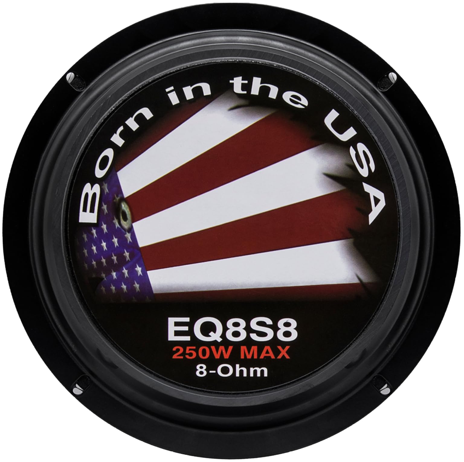 Earthquake Sound PR-EQ8S8 8インチ 8オーム 布製サラウンドスピーカー 密封バスケット 最大250ワット (ペア)