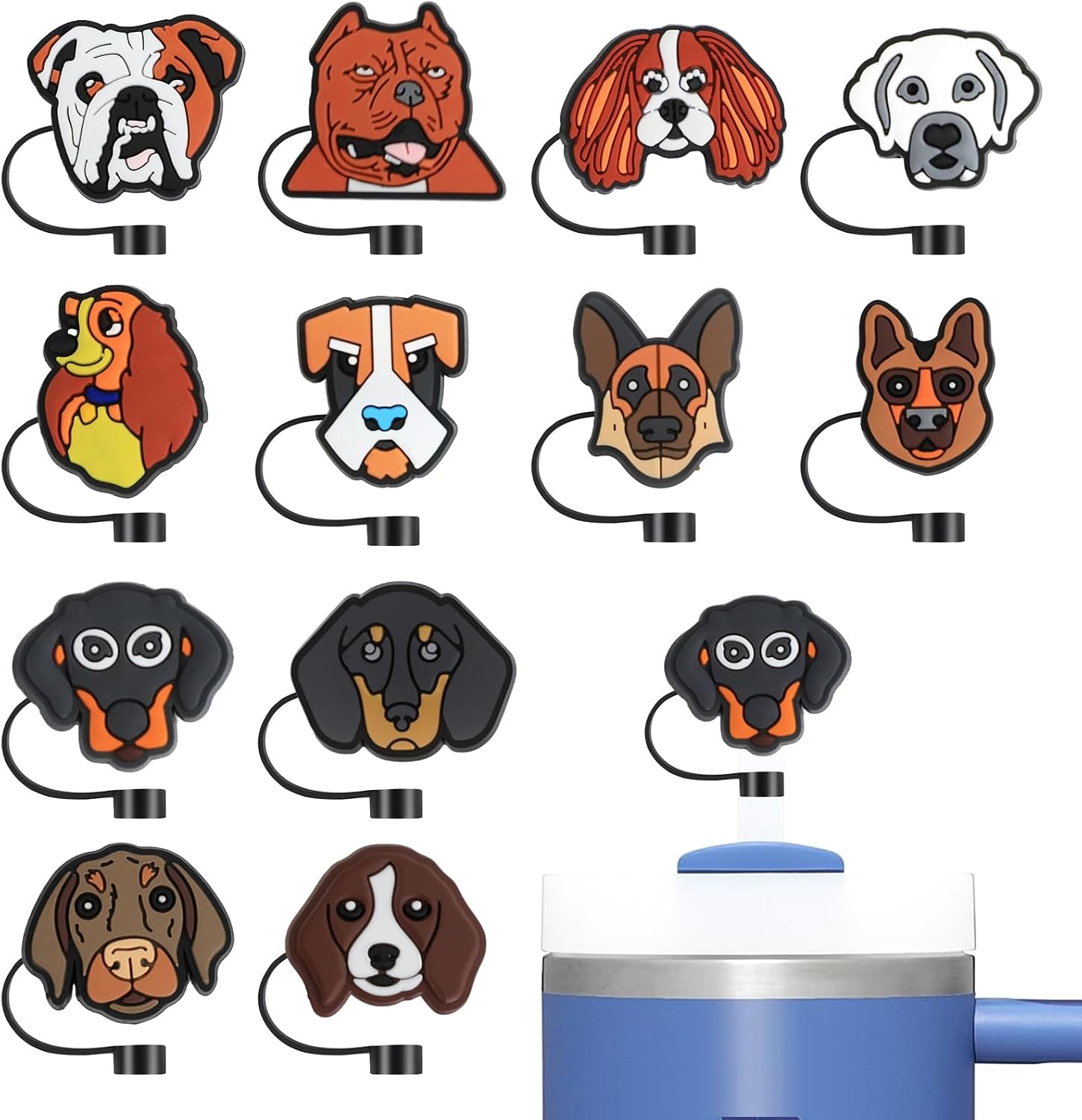 Stanley Straw Cover, Stanley Cup Accessories, Dog Straw Toppers, Cute ...