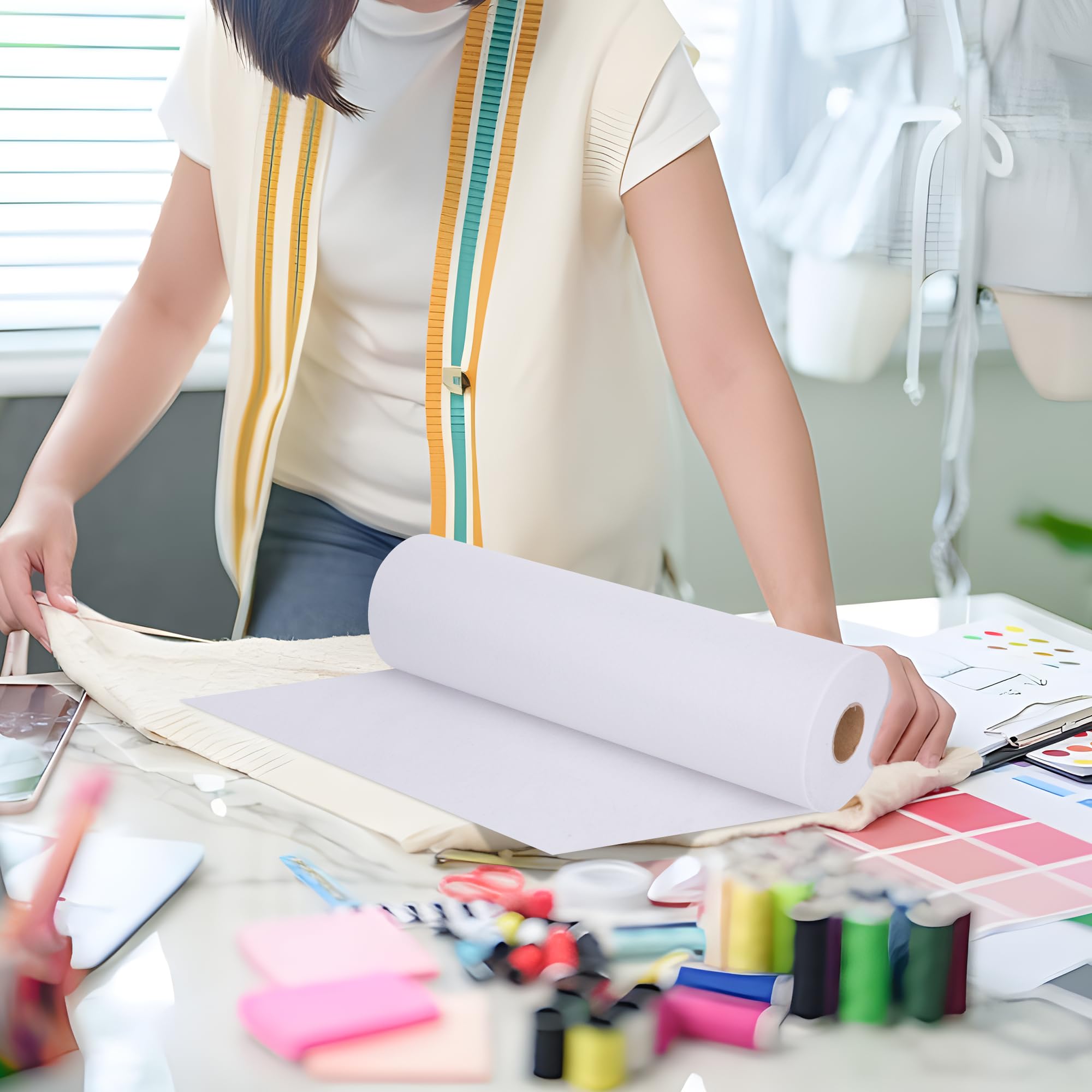 Snapklik.com : 43.7 Yard X 15.7 Inch Iron-On Fusible Interfacing For ...