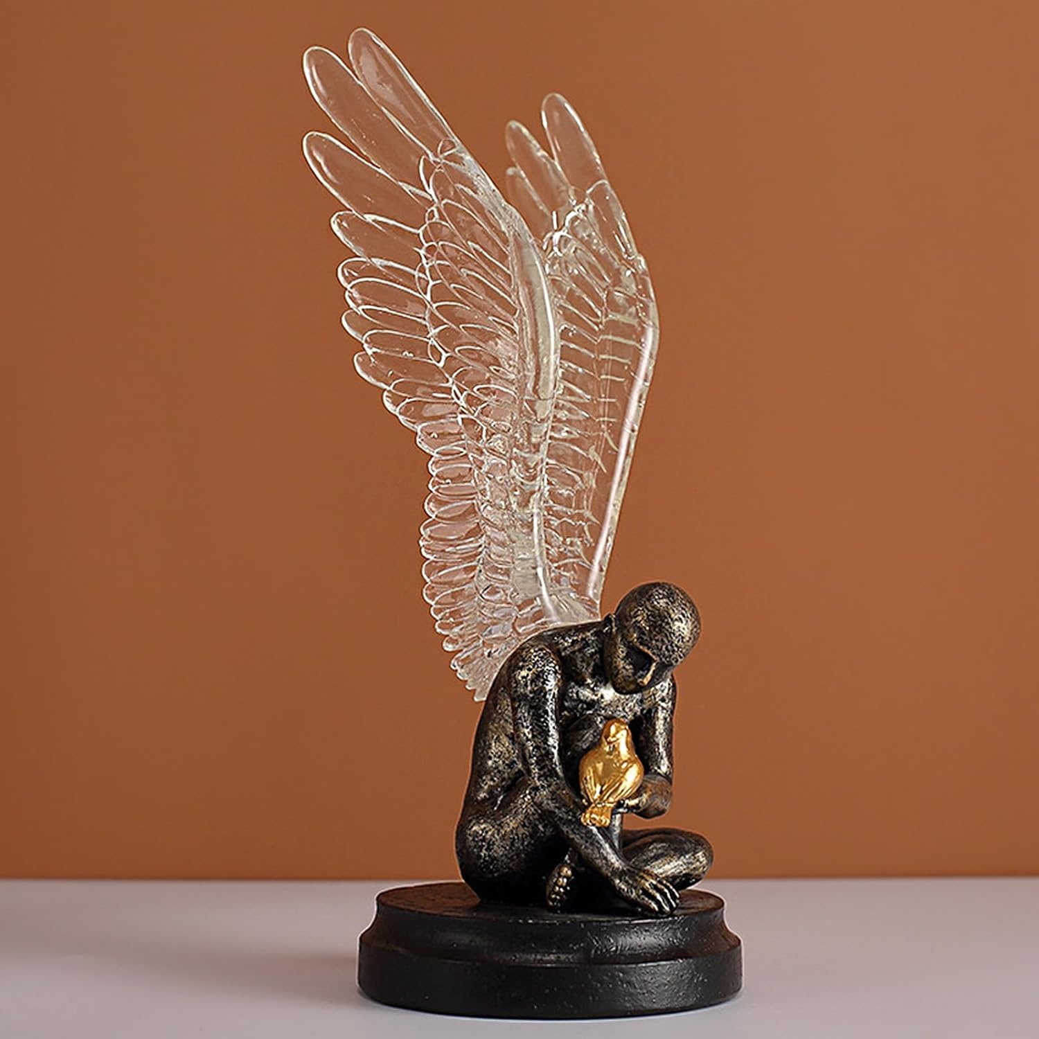 Amazon.com: PODSI Creative Satan Angel Decor Sculpture Transparent Wing ...