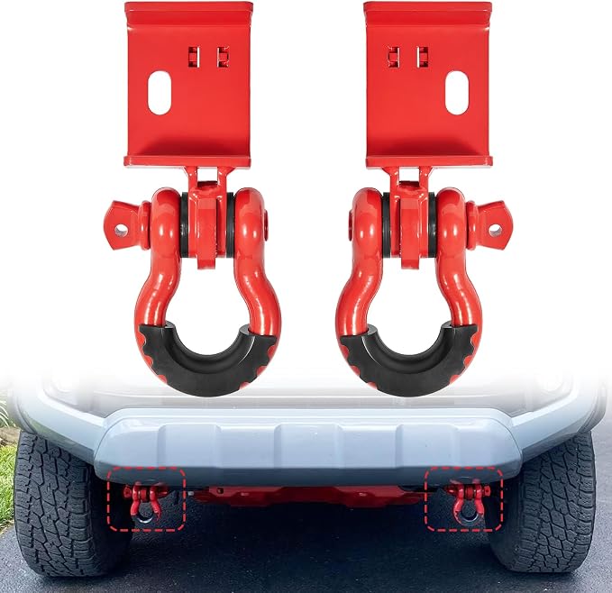 Amazon.com: AUTOBABA Front Demon Tow Hook Brackets with 3/4" Shackles D ...