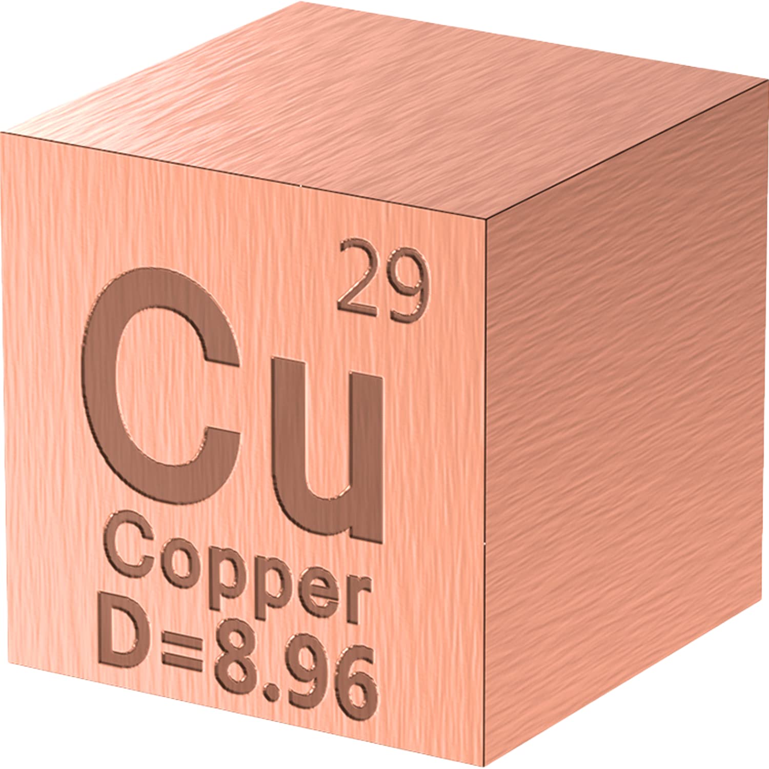 Copper Cube Metal Element Cubes Laser Engraved Density Cube Set ...