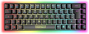 Amazon.com: AKUMA Shonen T03 65% TKL 69 Keys USB Wired Gaming Keyboard ...