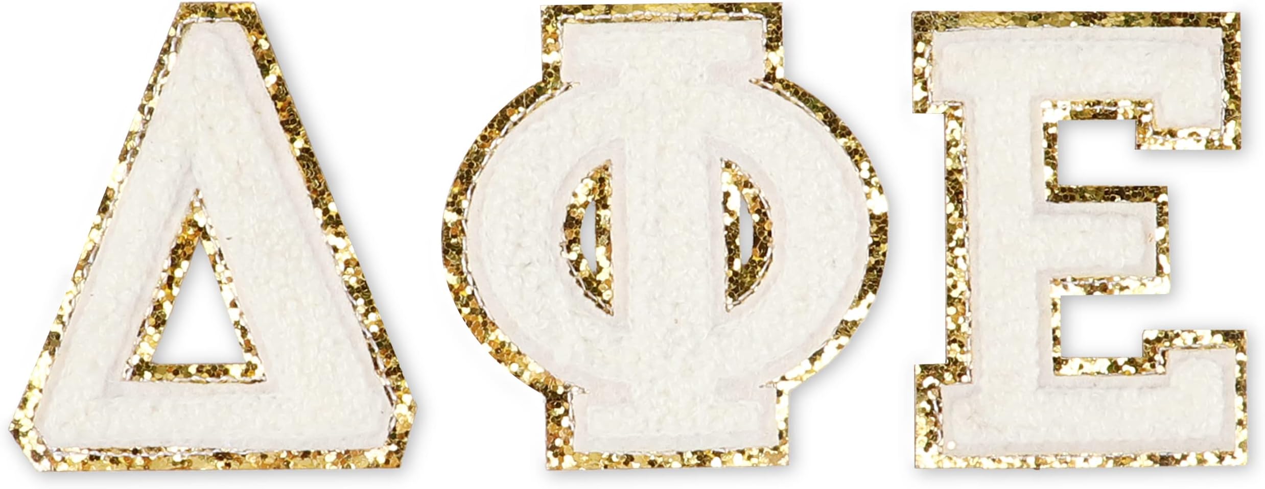 Amazon.com: Sorority Shop Delta Phi Epsilon Chenille Letter Stickers ...