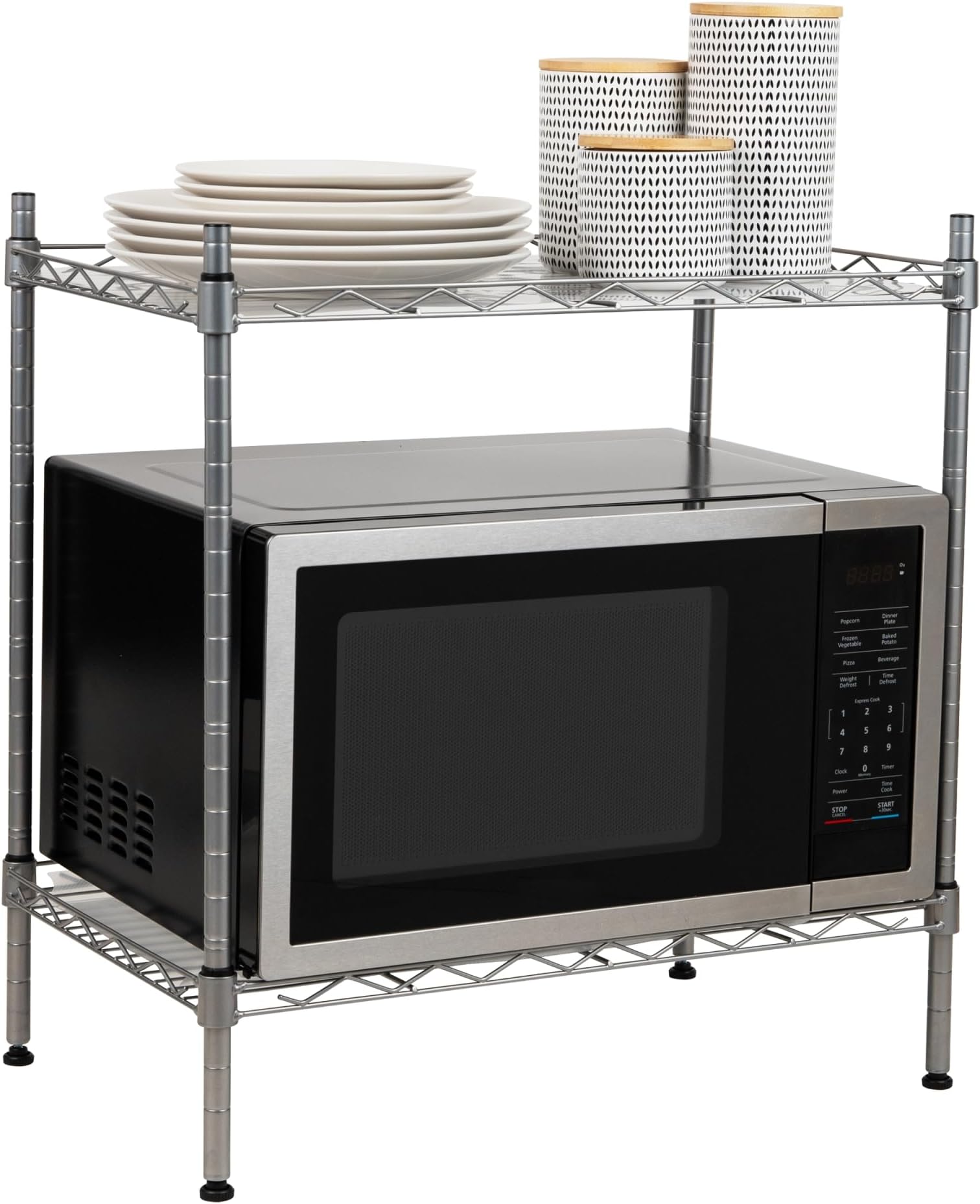 Amazon.com - Mind Reader Microwave Shelf, Storage Shelves, Countertop ...