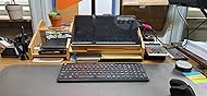Amazon.com: Ufine Bamboo Laptop Stand for Desk 3 Heights Adjustable ...