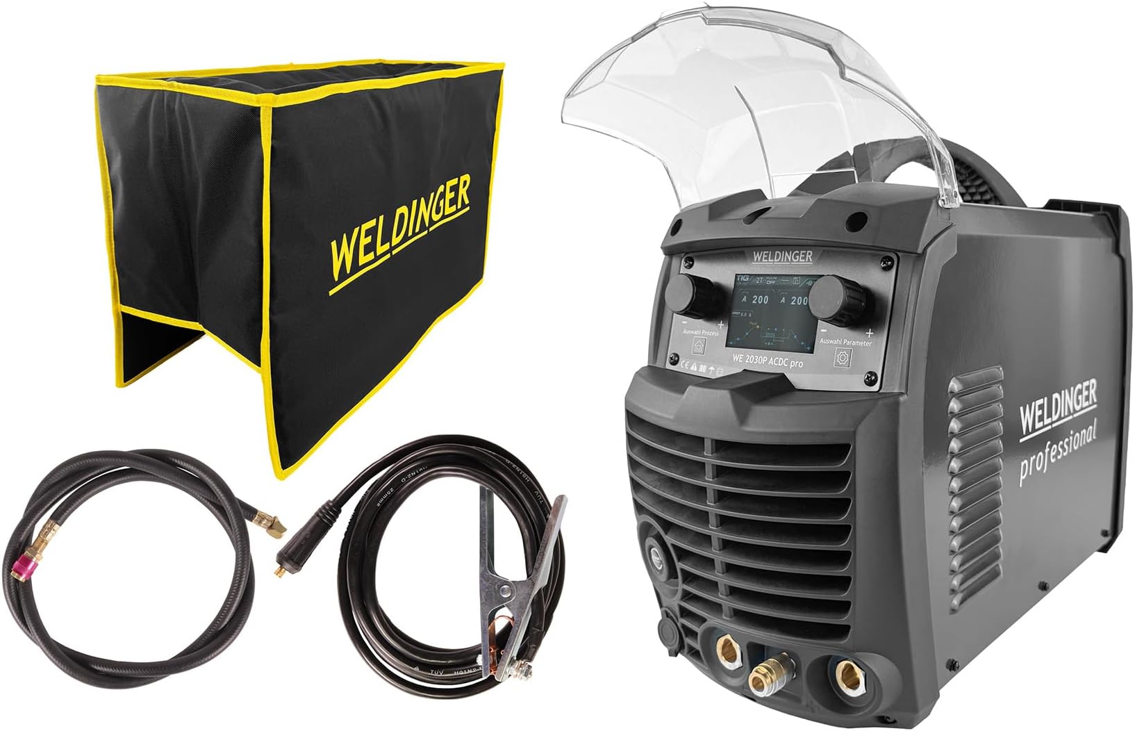 WELDINGER WIG-Schweißgerät WE 2030P ACDC pro - Inverter HF-Zündung zum ...