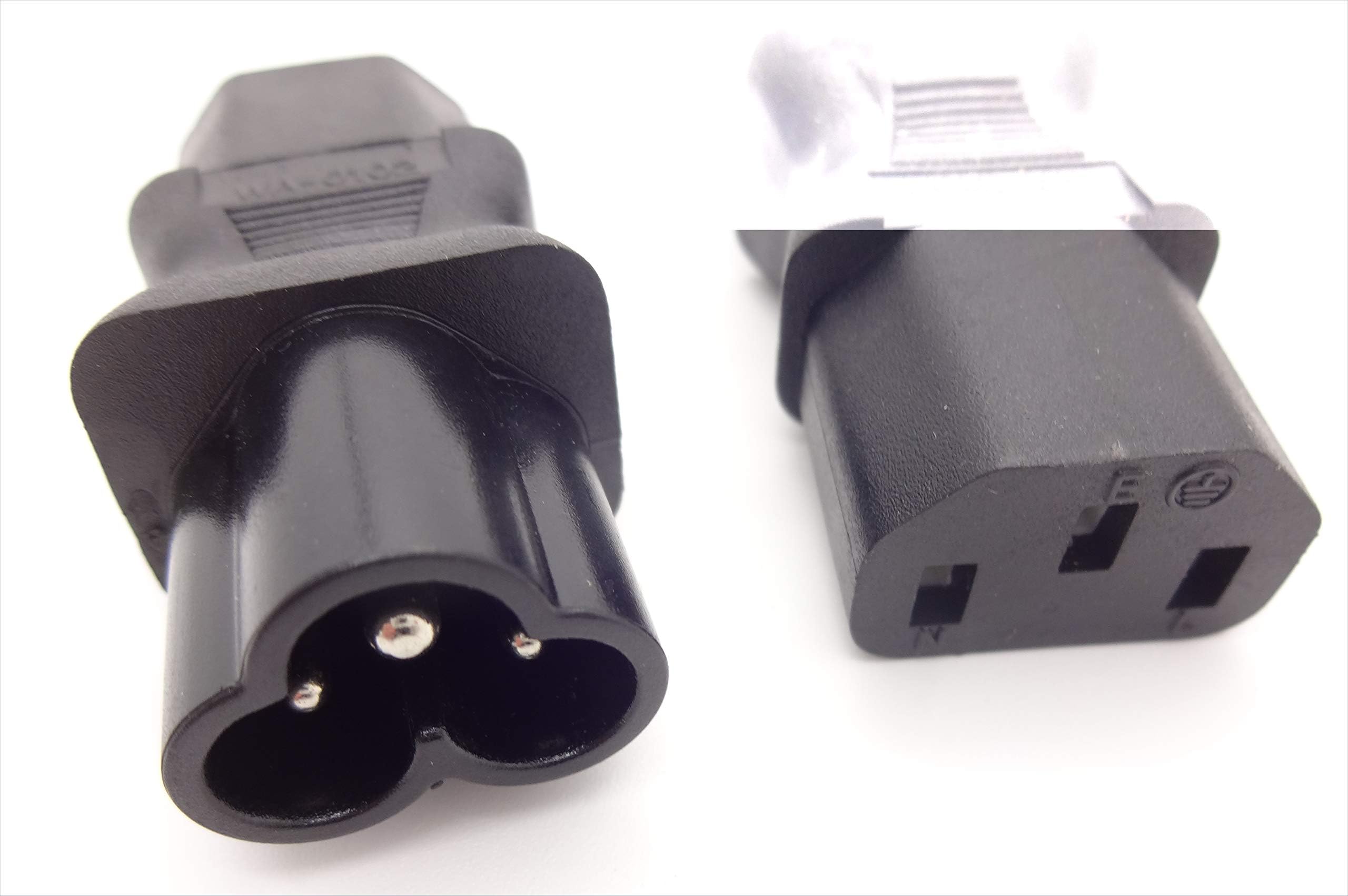 LINDY IEC C6 Cloverleaf Socket To IEC C13 3 Pin Plug Adapter,30450 ...