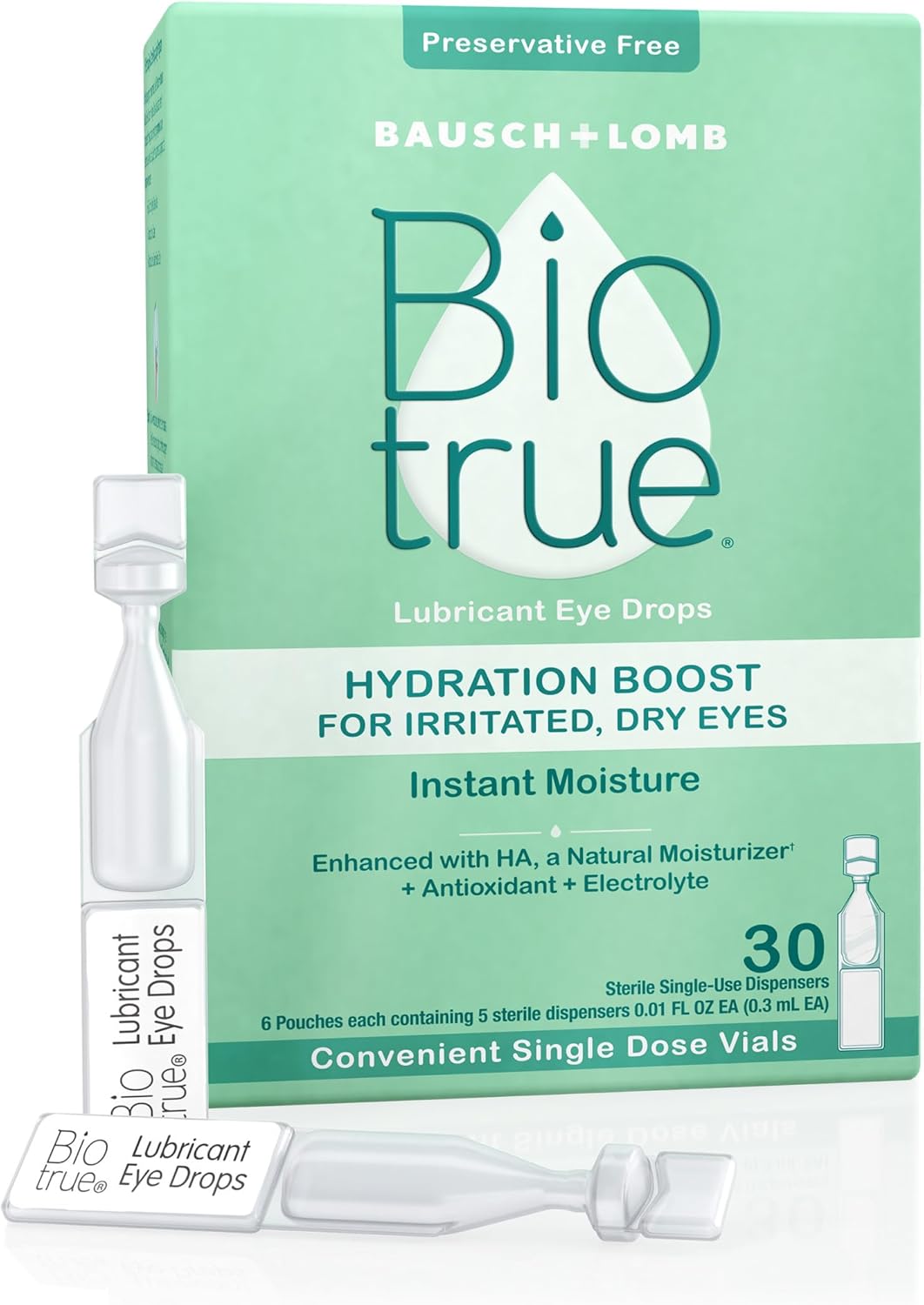 Amazon.com: Biotrue Hydration Boost, Preservative-Free Eye Drops for ...
