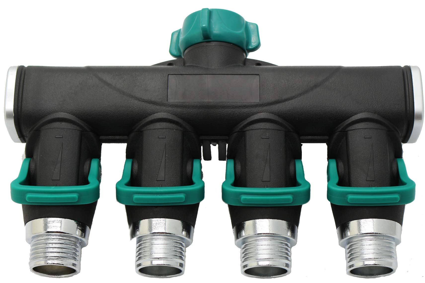 Snapklik.com : 4 Way Garden Hose Splitter Metal Hose Connector