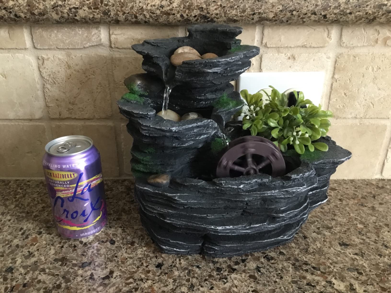 $10/mo - Finance POWLAB Tabletop Water Fountain,Environmental Resin ...