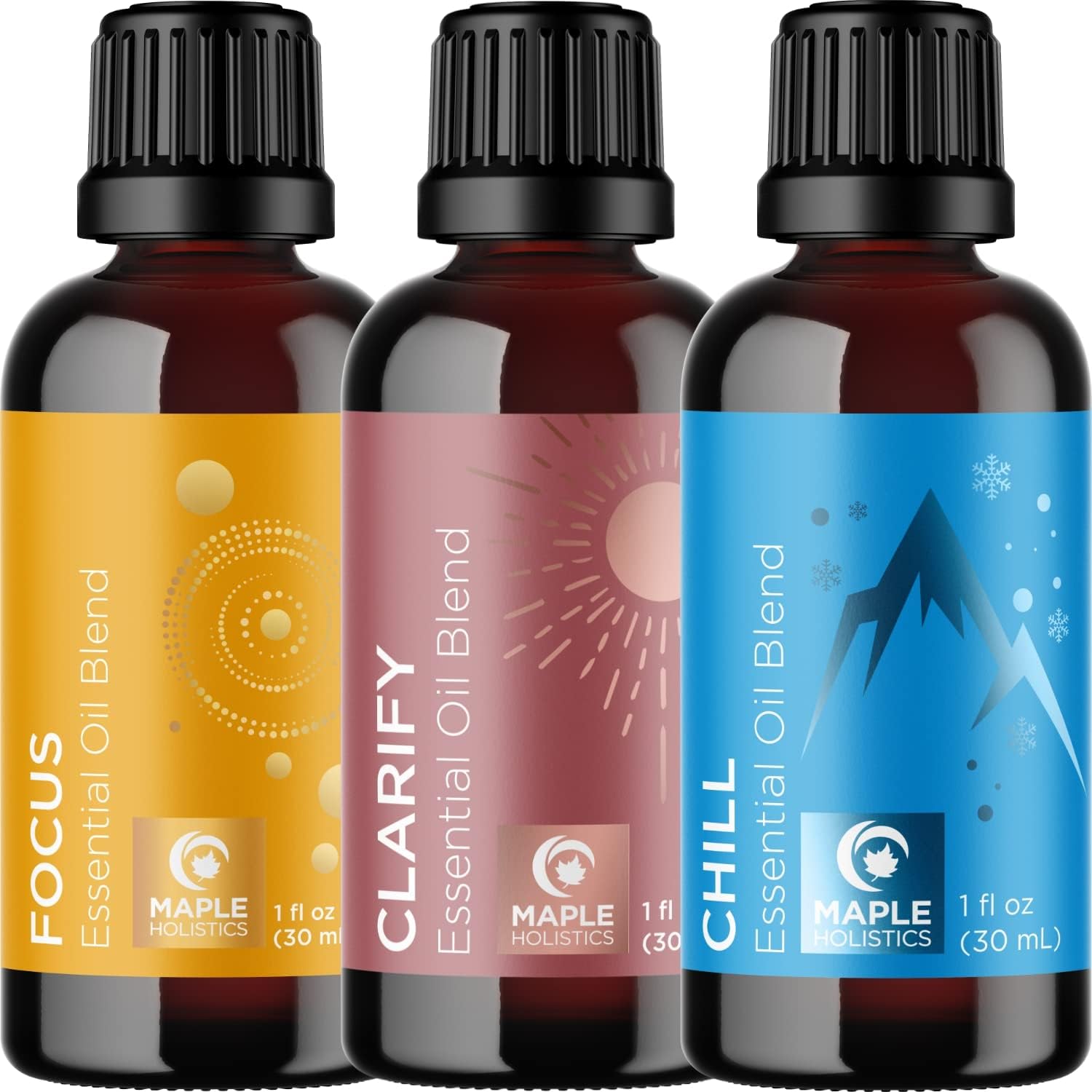 Amazon.com: Maple Holistics Essential Oils Set - Focus Clarify and ...