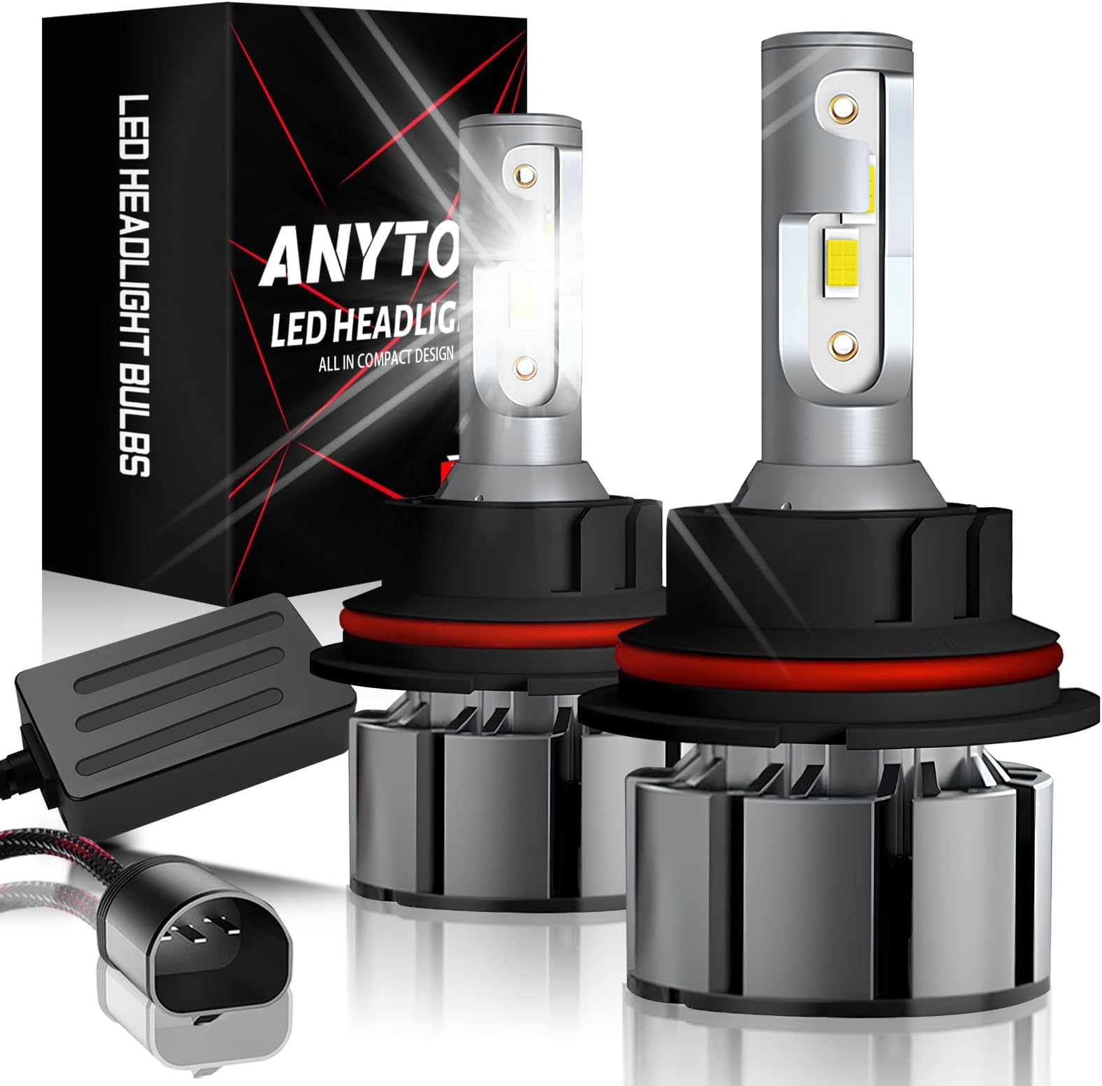 ANYTOP Faros LED para auto H11 de alta/baja, 60W, 15,000LM, 6500K - de ...