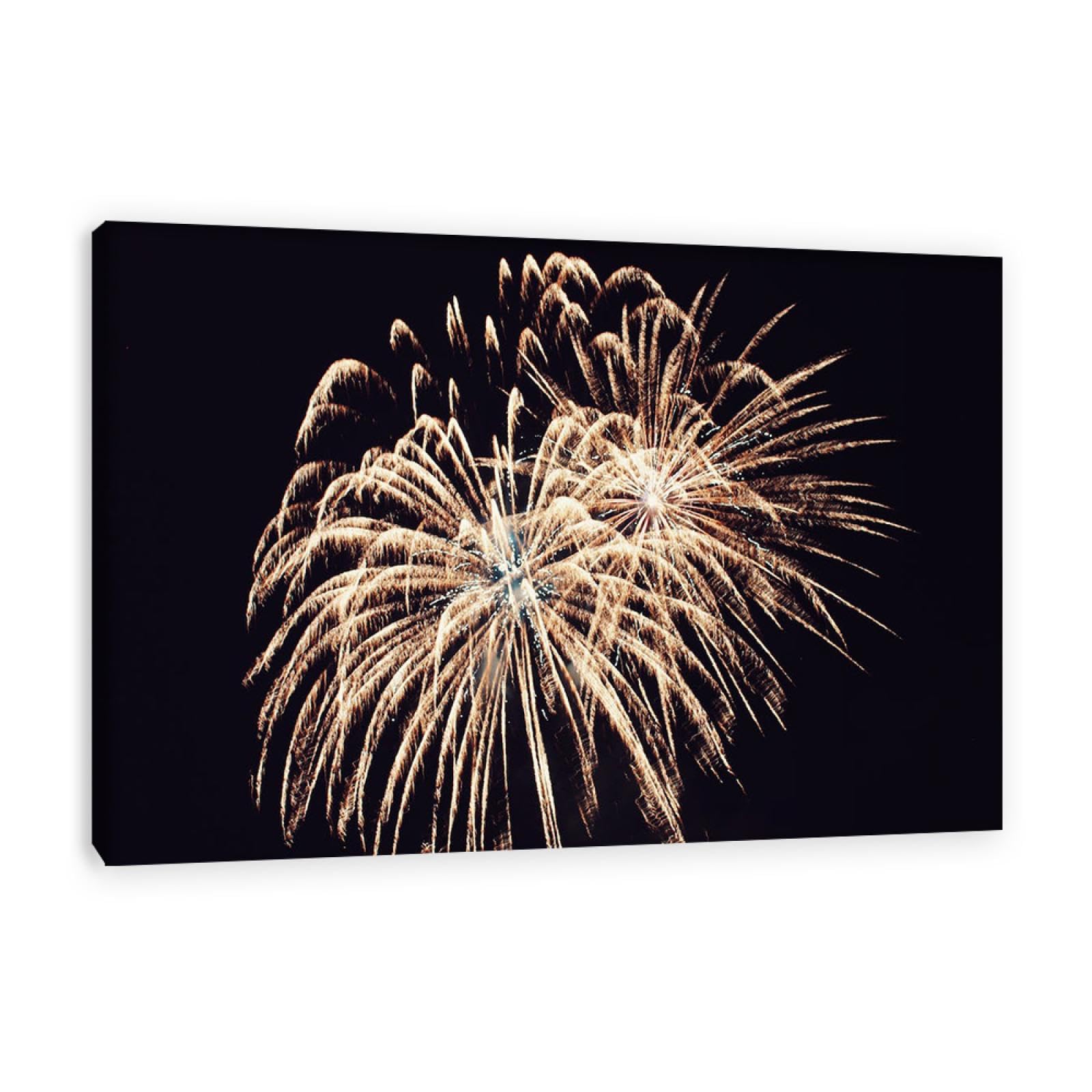 Deco Print Fireworks Fireworks Background In Flat Design.'