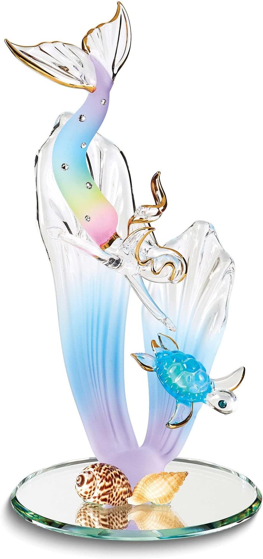 Amazon.com: Glass Baron Tiffany The Turtle Glass Figurine : Home & Kitchen