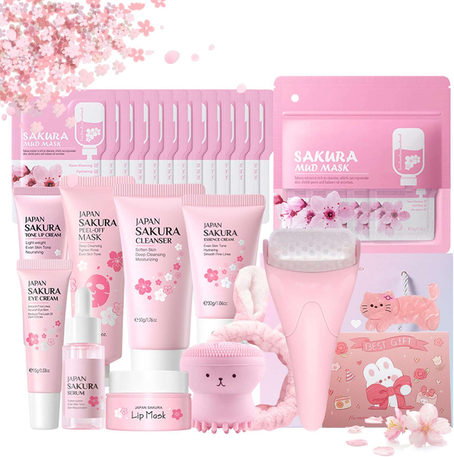 Amazon.com : Sakura Skin Care Sets & Kits, Japanese Cherry Blossom ...