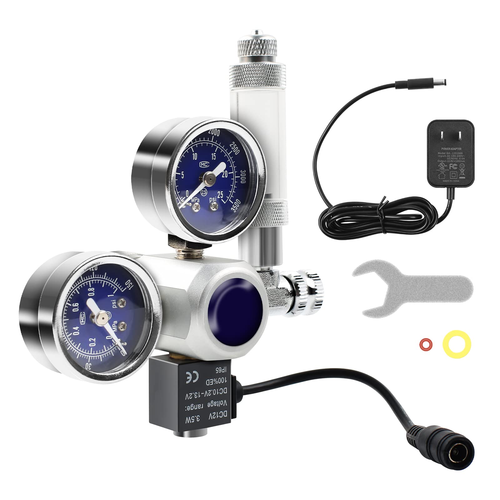 Flourish Excel CO2 Pressure Gage Aquarium Fish Tank Carbon Dioxide Air ...