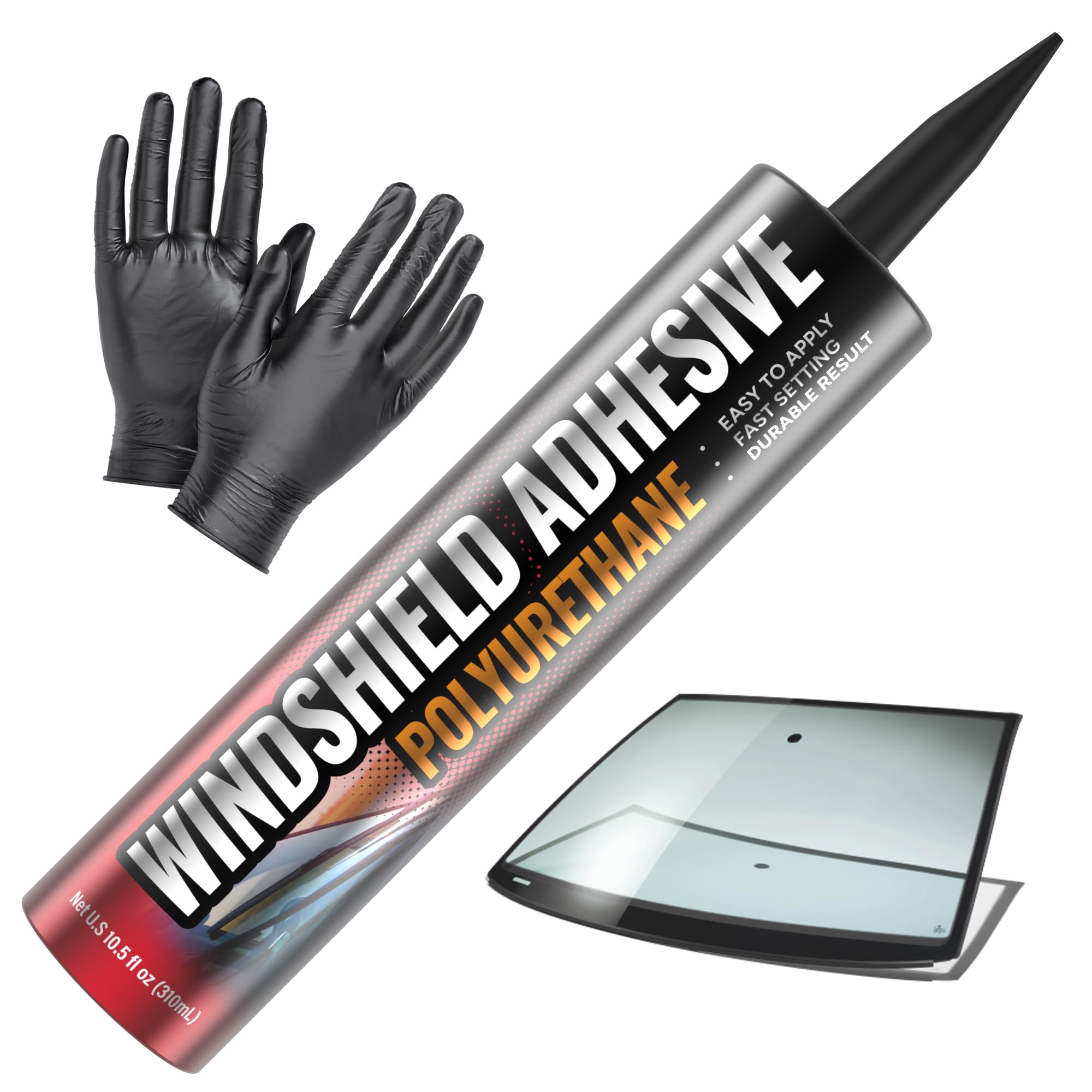 Snapklik.com : FORTIVO Polyurethane Windshield Adhesive - Quick Curing ...