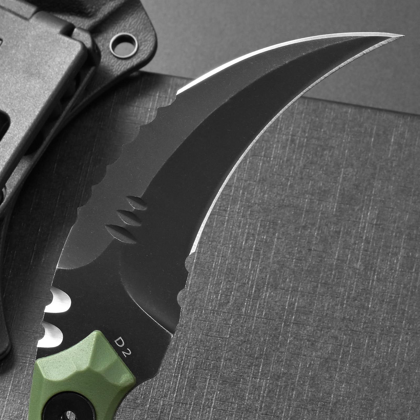 Snapklik.com : Ccanku C1691N Fixed Blade Knife,D2 Steel Nylon ...