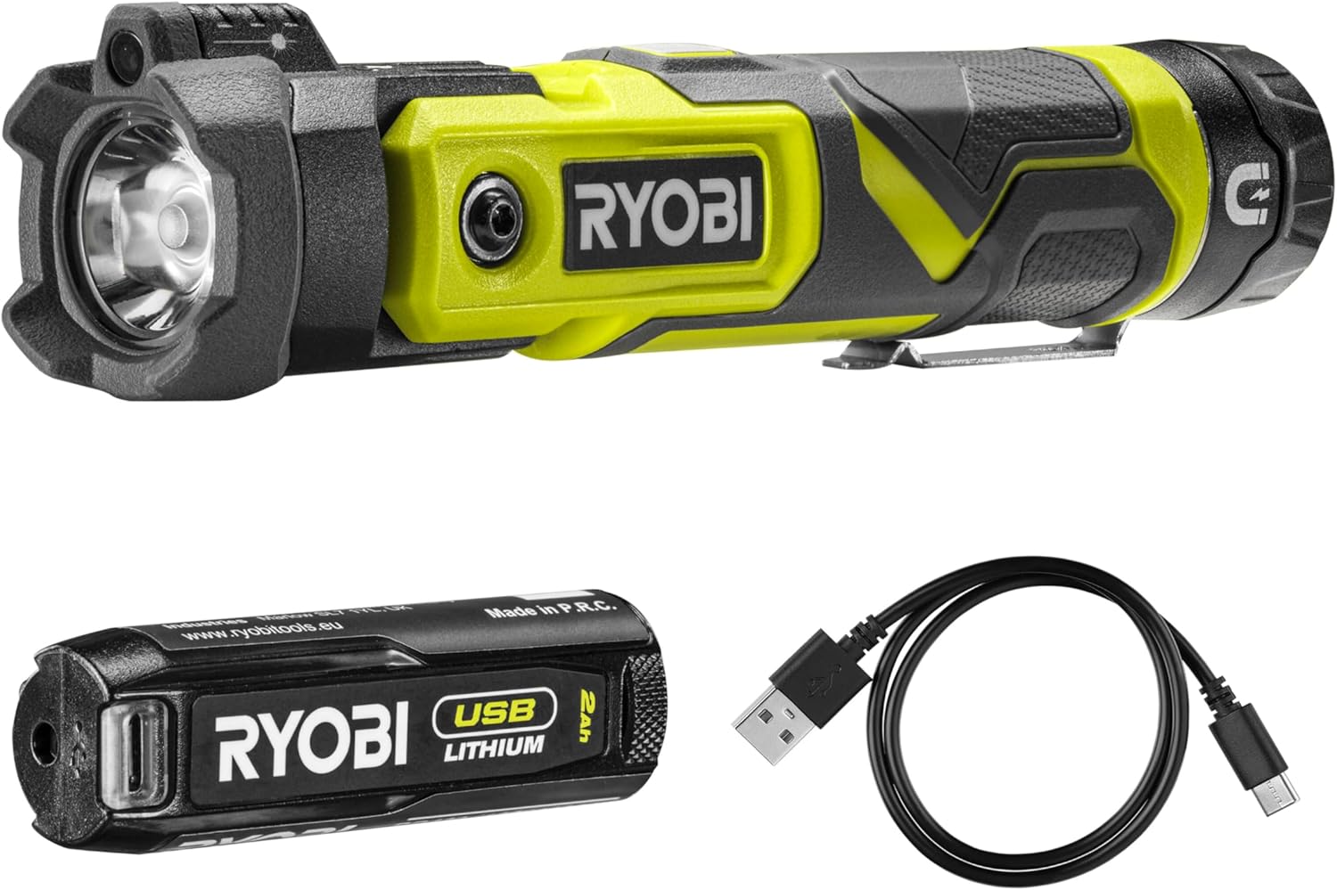 Ryobi RLP4-120G 4V Cordless Lithium Pivoting Light (1 x 4V 2.0Ah ...