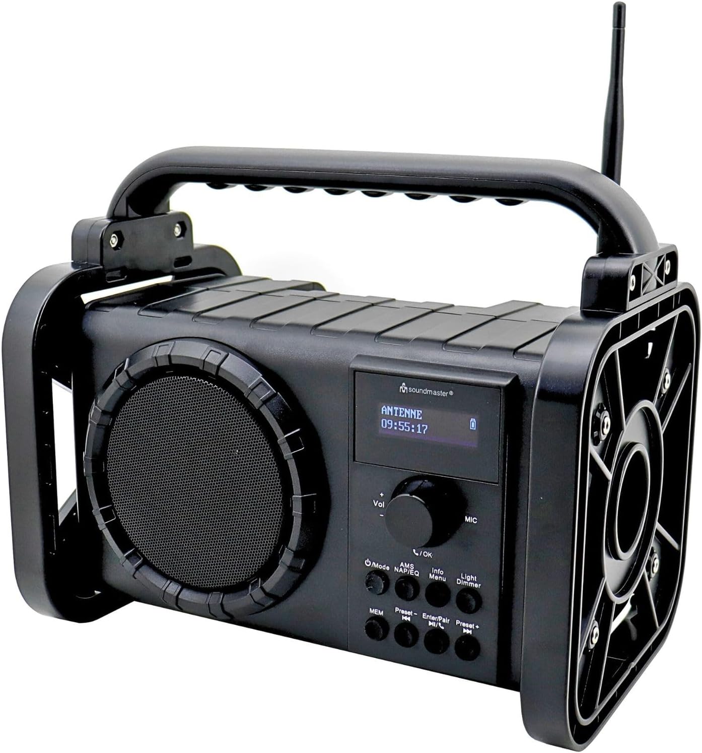 Soundmaster DAB80SW Construction Site Radio with DAB+ FM Bluetooth and ...