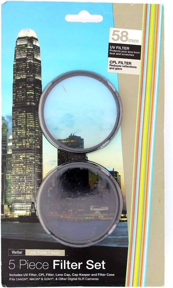 Amazon.com : Vivitar - Filter kit - fluorescent / UV / circular ...