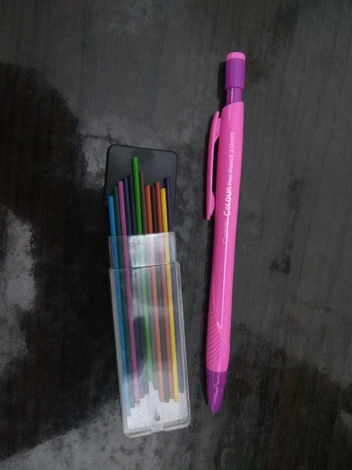 Camlin Colour Pen Pencil with Lead Tube (Multicolour) : Amazon.in ...