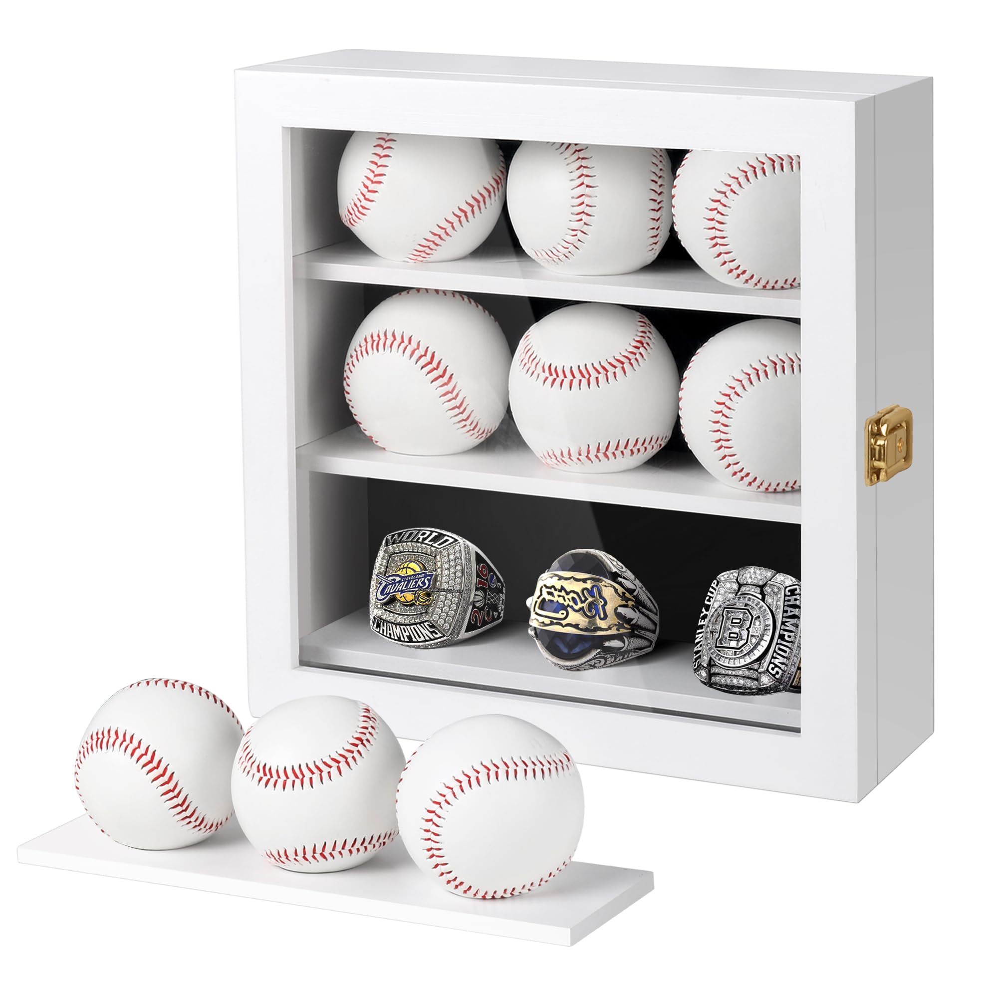 Amazon.com: Baseball Display Case Championship Ring Display Case ...