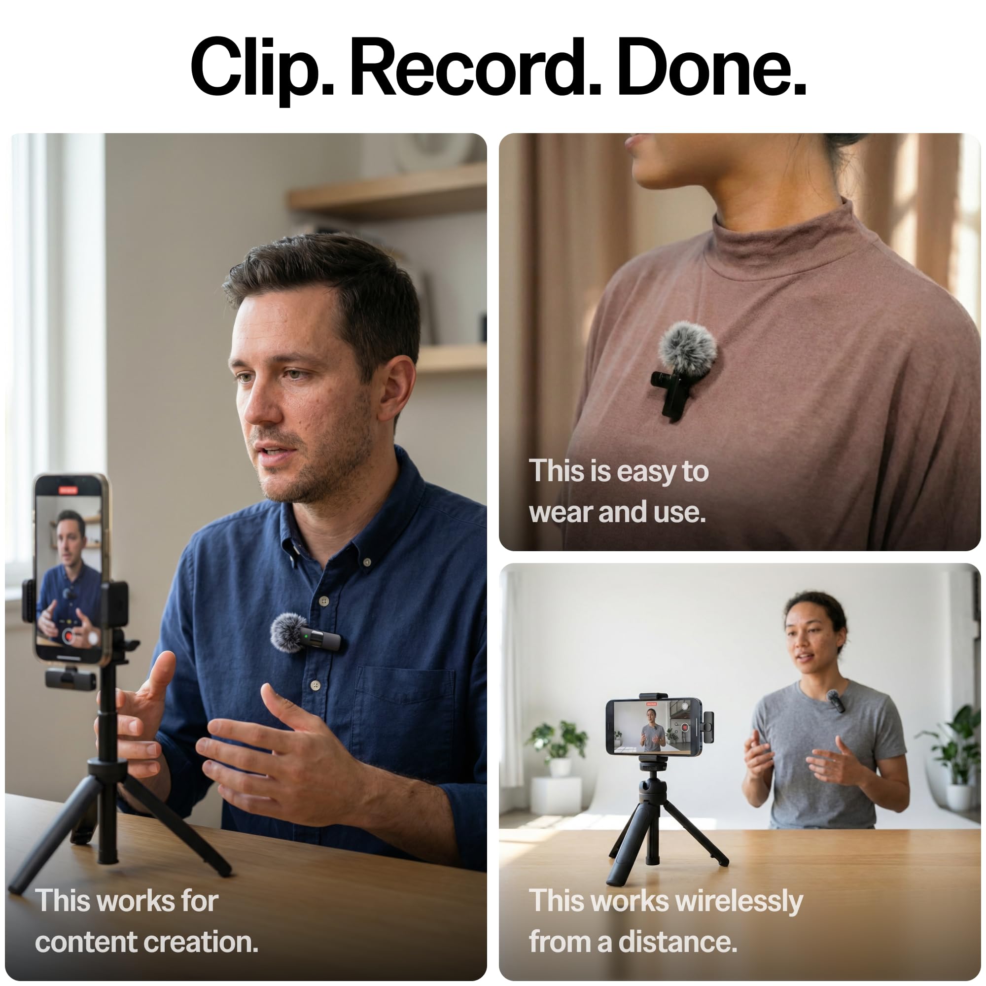 Snapklik.com : Mini Mic Pro (Latest Model) - Wireless Mini Microphone ...