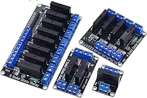 Amazon.com: IVYARD 1 2 4 8 Channel 5V DC Relay Module Solid State High Low Level SSR AVR DSP for ...