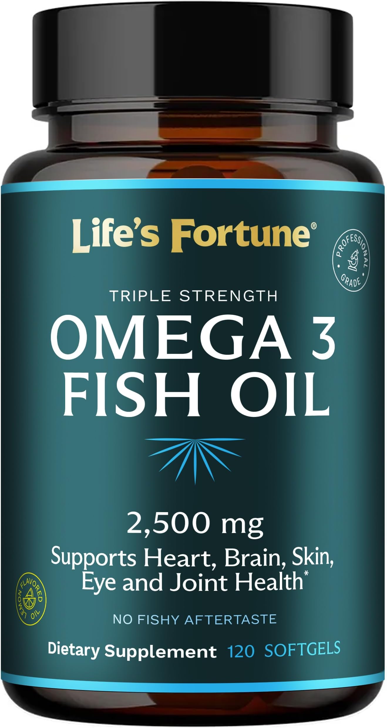 Amazon.com: Life's Fortune Fish Oil Concentrate- 2500 mg, 120 Soft gels ...