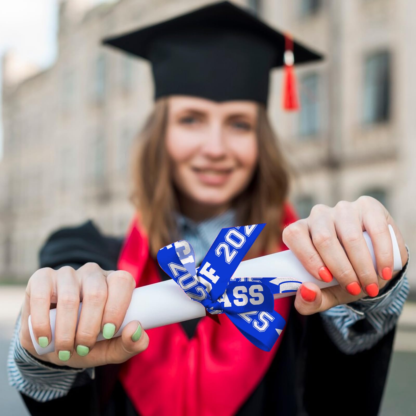 Snapklik.com : 4 Rolls 20 Yards Graduation Ribbons, 3/8" Graduation Hat ...
