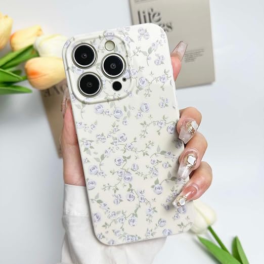 Amazon.com: DYFYFKDI Floral Case for iPhone 15 Pro Cute Flower Rose ...