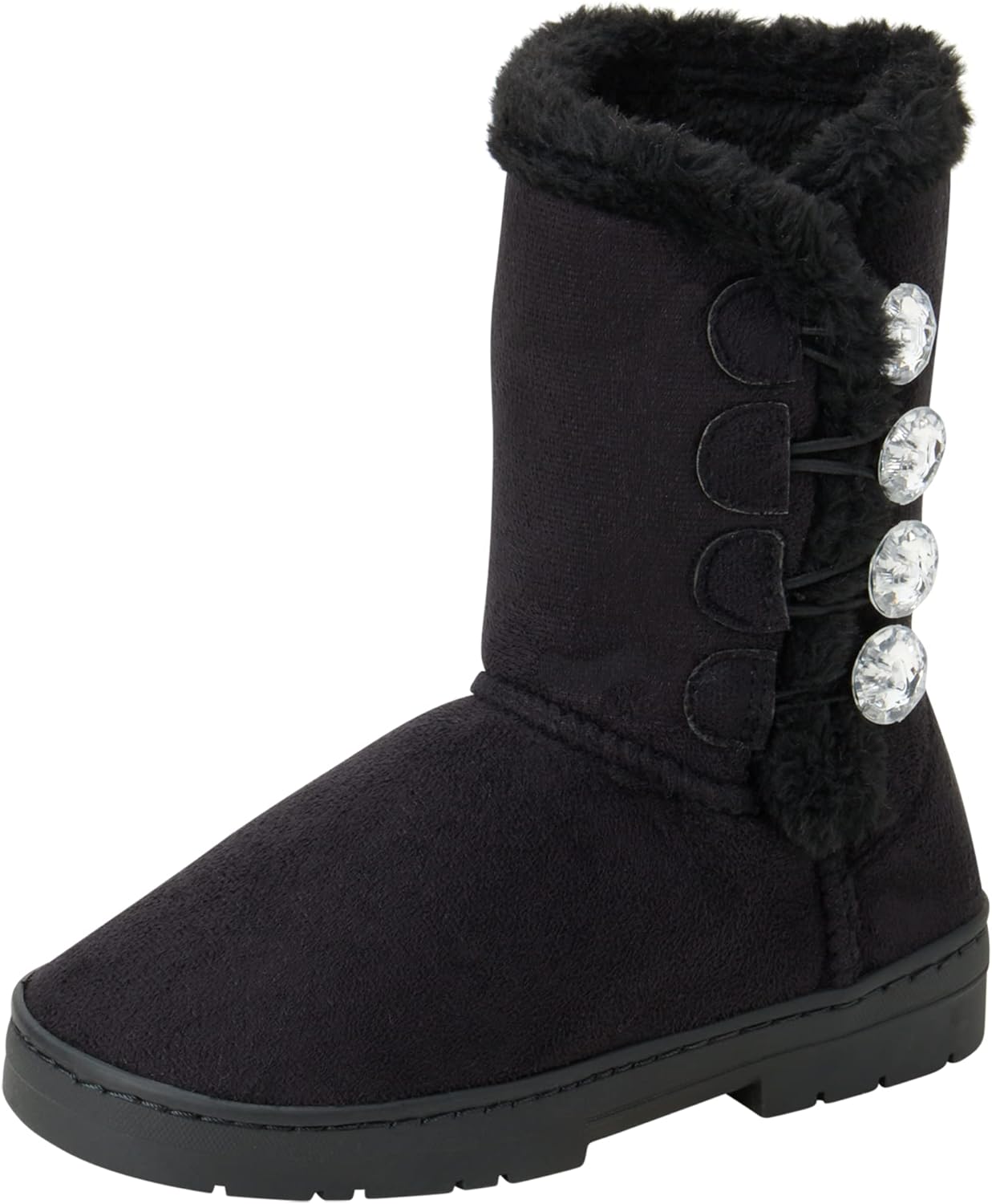 Amazon.com | Bebe Girl's Fur Lined Winter Boot with Rhinestone Details ...