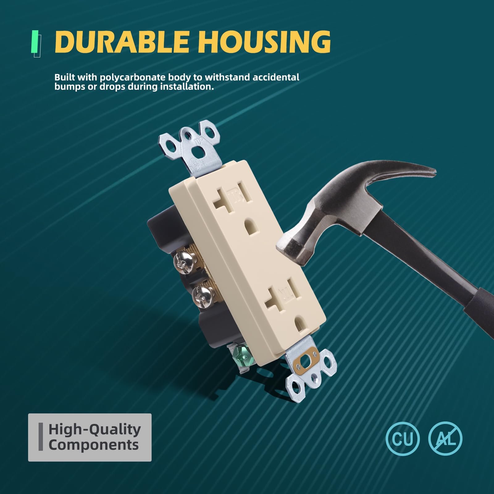 Snapklik.com : Decorative Receptacle Wall Outlet, Duplex Electrical ...