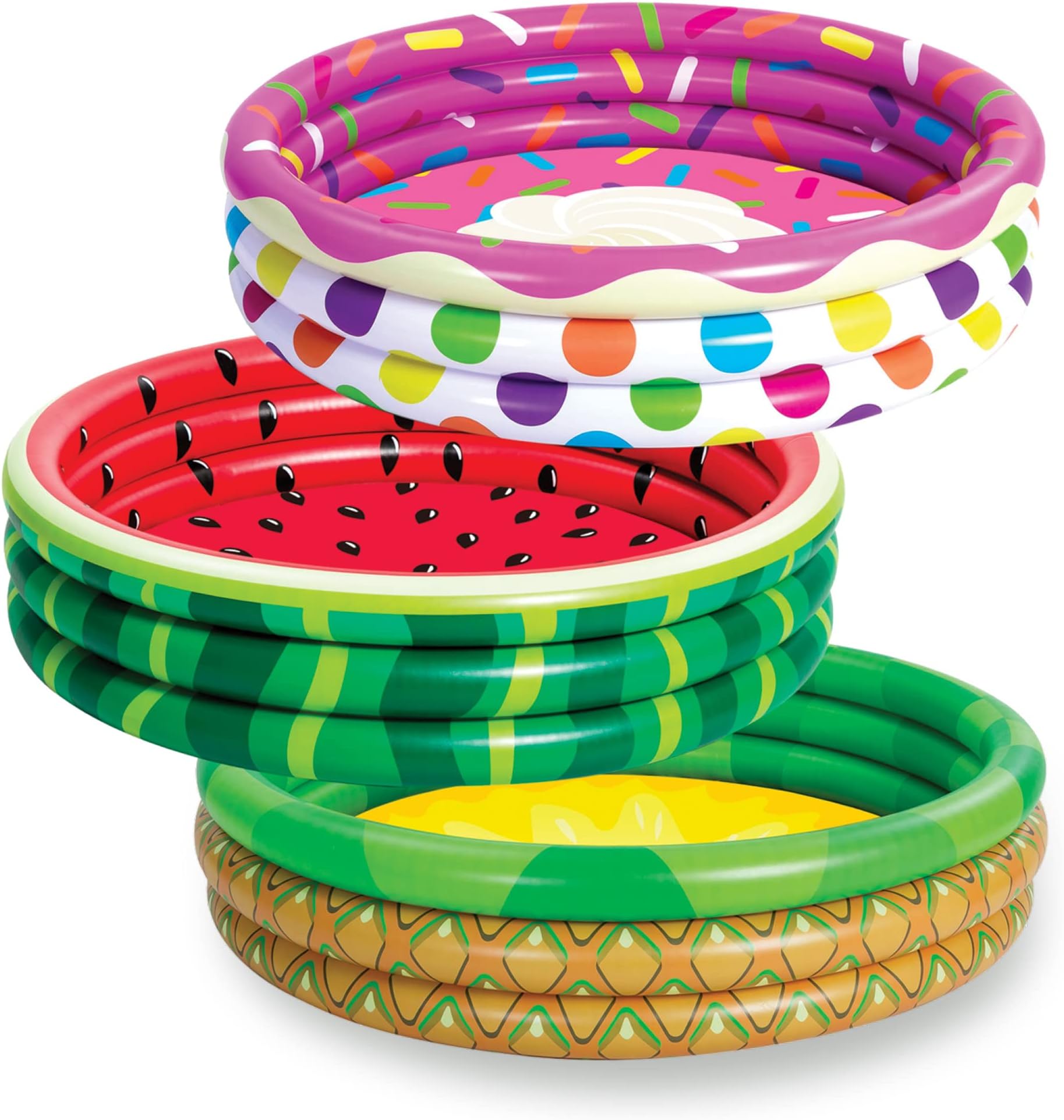 Amazon.com: Intex - 45" Sunset Glow Three Ring Pool : Toys & Games