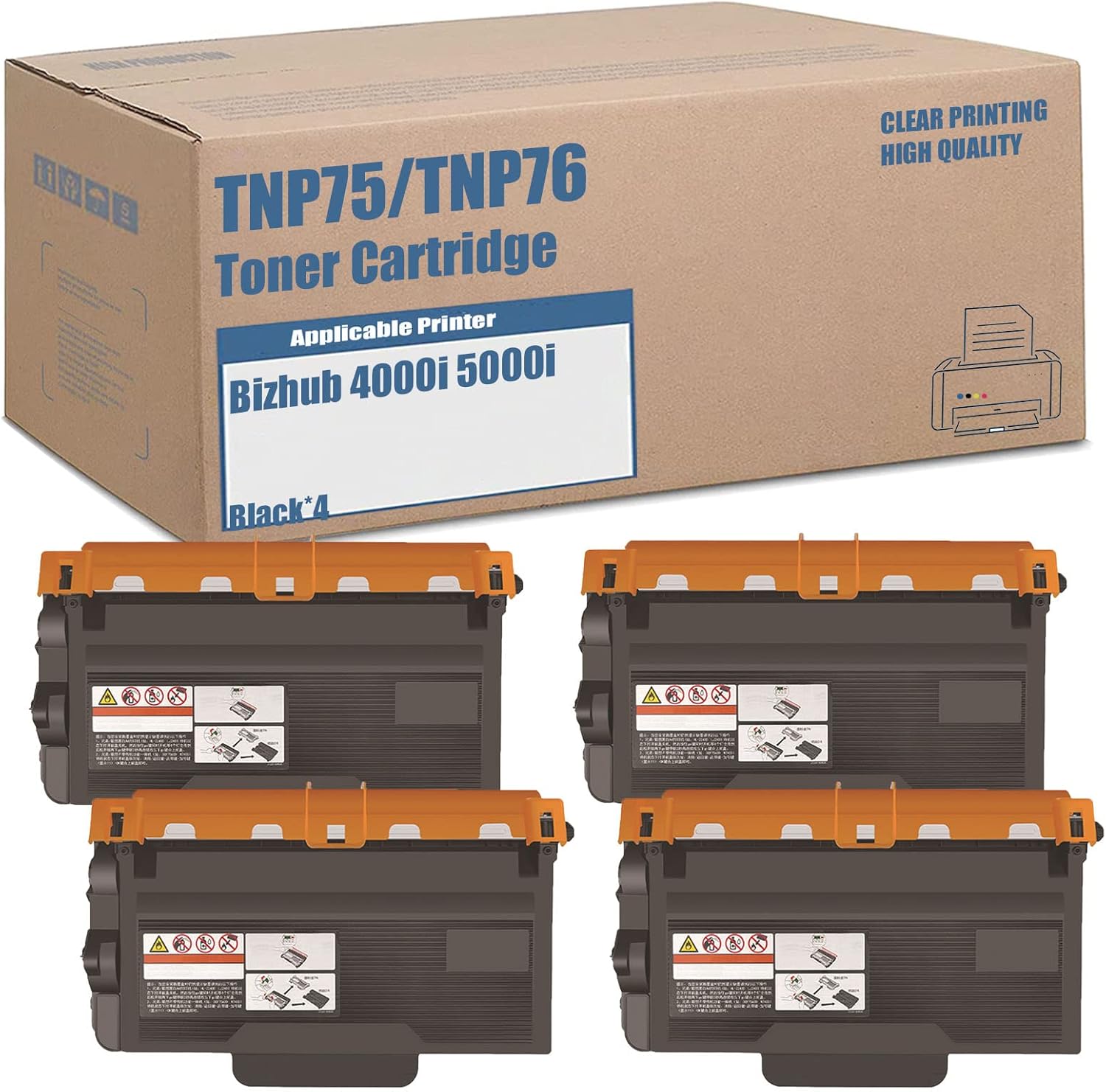 Amazon.com: KEFOER Compatible Toner Cartridge TNP75 TNP76 Replacement ...