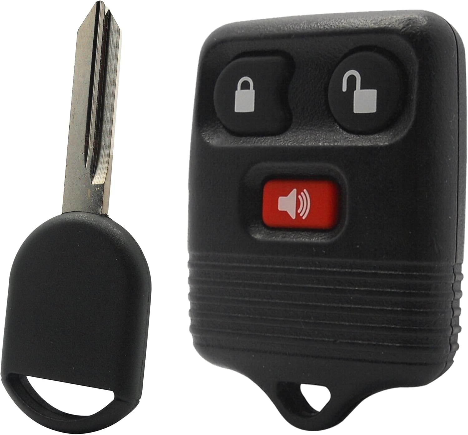Amazon.com: iKeyless Black Uncut Transponder Ignition Key and Keyless ...