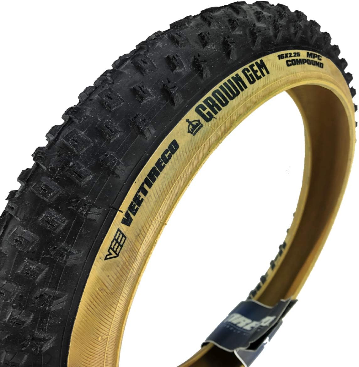 Amazon.com : Vee Tire Crown Gem Skinwall 16x2.25 Bicycle Tire with Wire ...