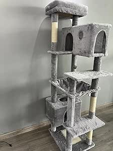 Amazon.com : Meow Sir Large Cat Tree for Large Cats 70 Inches Multilevel Cat Tower with Large ...
