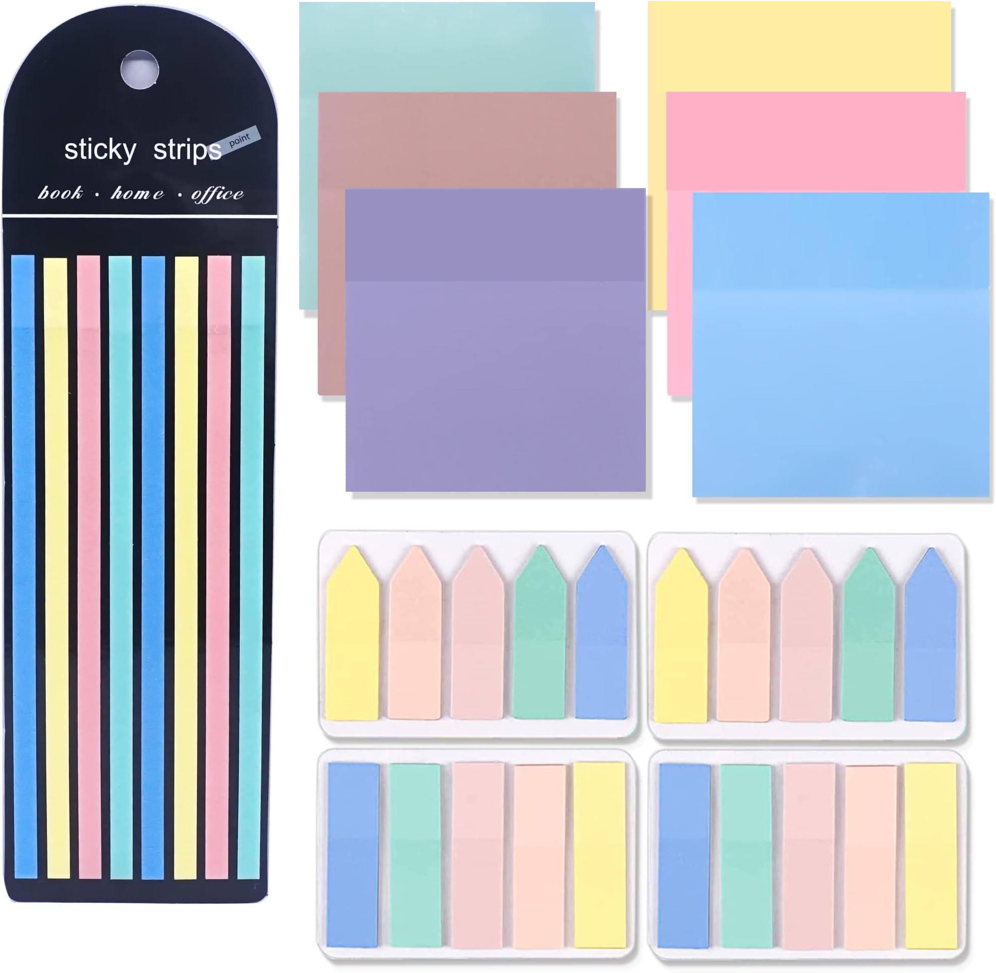 Amazon.com : 960Pcs Transparent Sticky Note Pads Set,Clear Sticky Notes ...