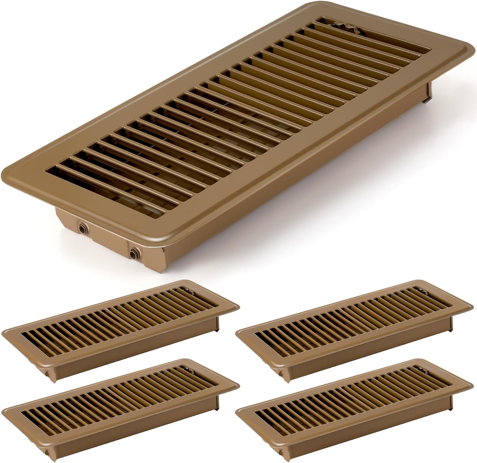 12 Pcs 4 x 10'' Floor Vent Covers Heavy Duty Floor Register Metal Heat ...