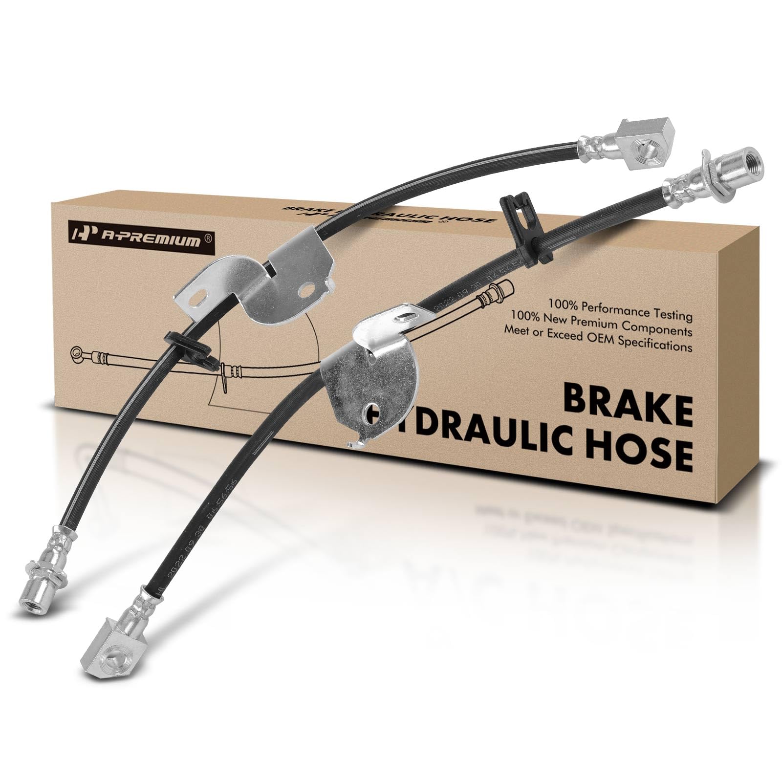 Amazon.com: A-Premium Front Driver and Passenger Brake Hydraulic Hose ...