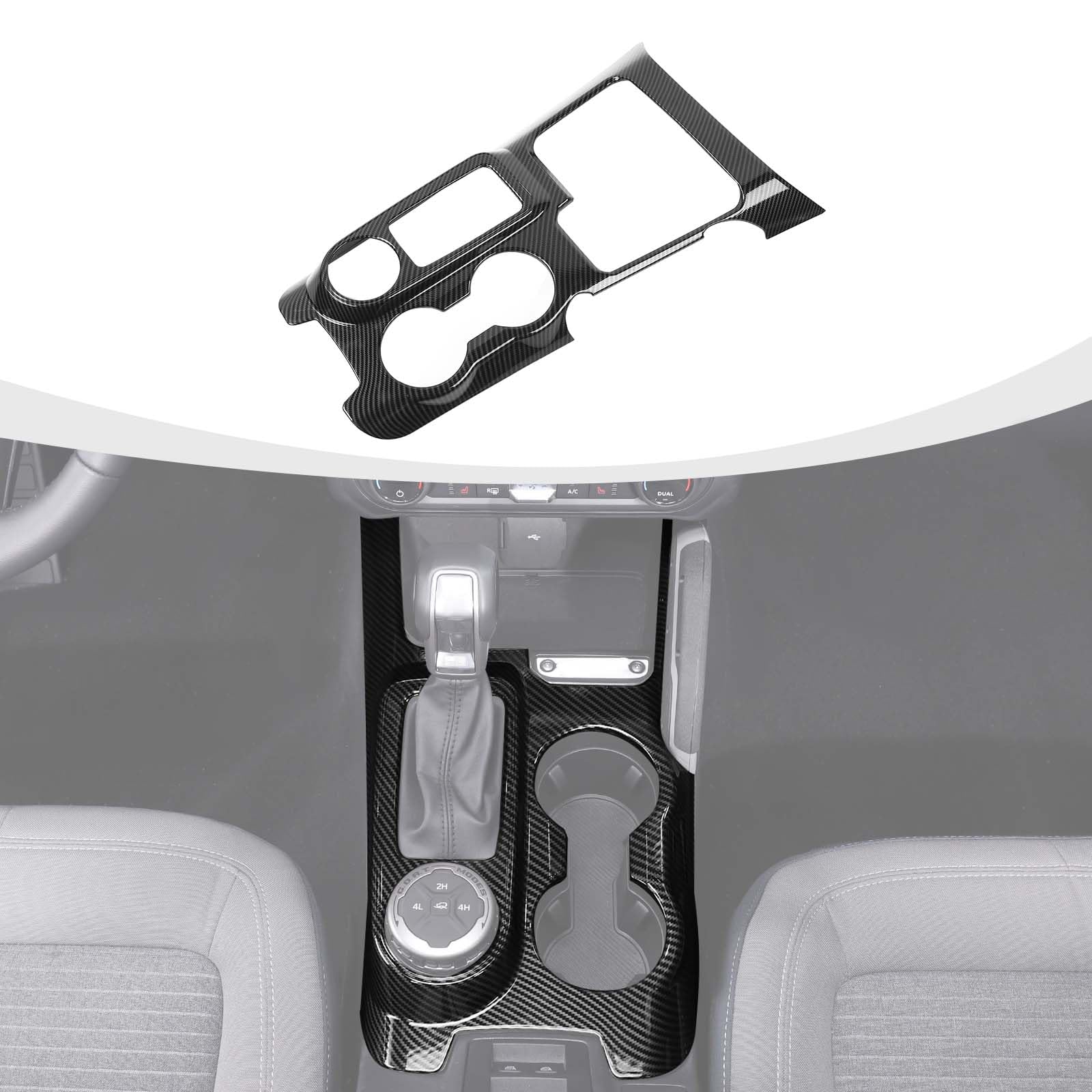 RAZPOY For Bronco Dash Panel Cover, Center Console Dashboard Trim ...
