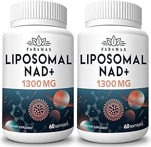 Amazon.com: 1300 mg Liposomal NAD+ Supplement, 98% Pure NAD+ Supplement, Superior Absorption ...